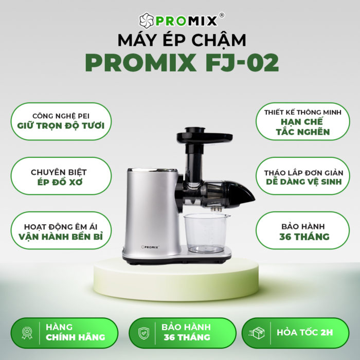 Máy ép chậm trục ngang Promix SJ-02 - Promix