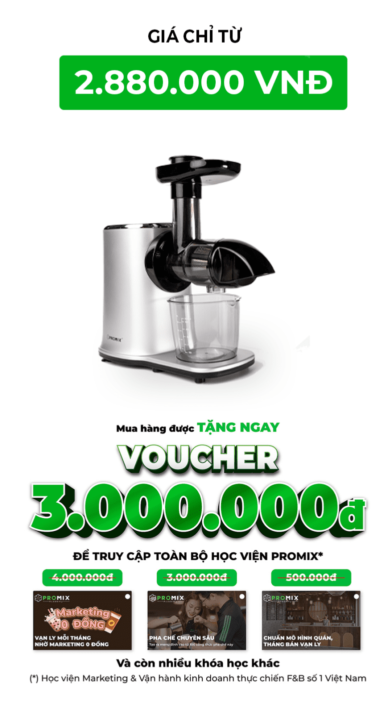 Máy ép chậm trục ngang Promix SJ-02 - Promix
