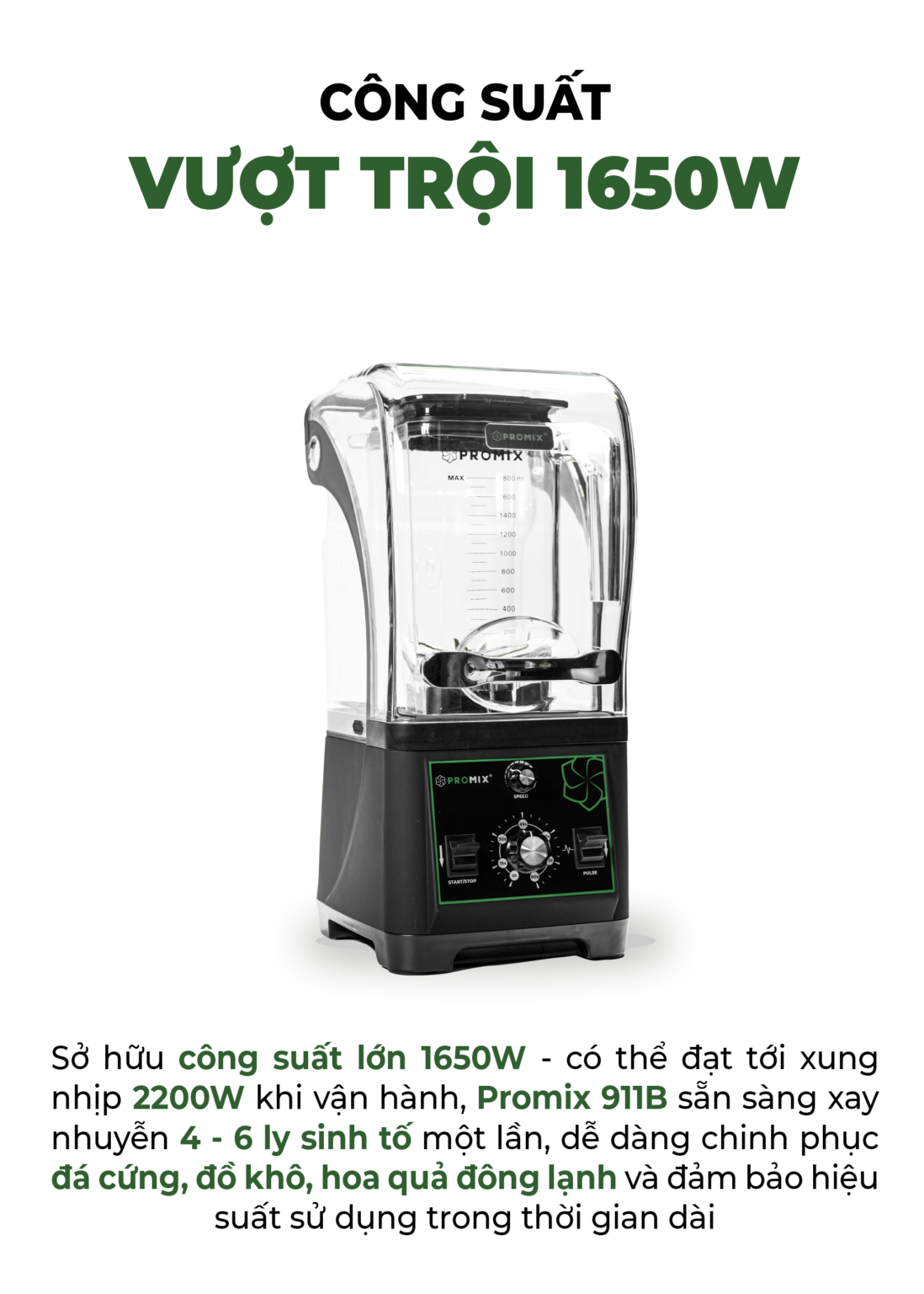 MÁY XAY SINH TỐ PROMIX PM-911B - Promix